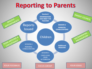 » Reporting to Parents